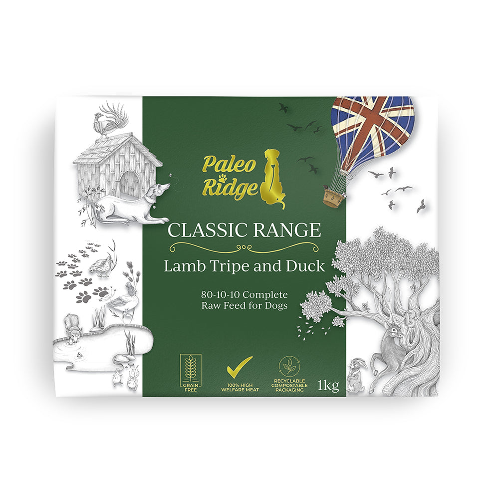 Classic Lamb Tripe and Duck 1kg – Your Pets Naturally